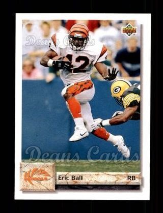 1992 Upper Deck #468 Eric Ball Bengals UCLA 8 - NM/MT | eBay