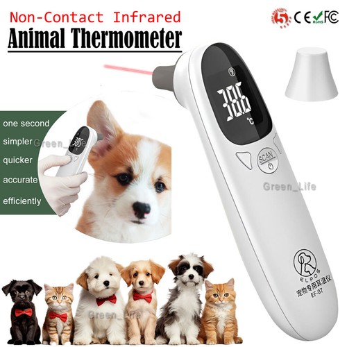 Infrared Dog Cat Vet Ear Thermometer Animal Measuring Electronic ...