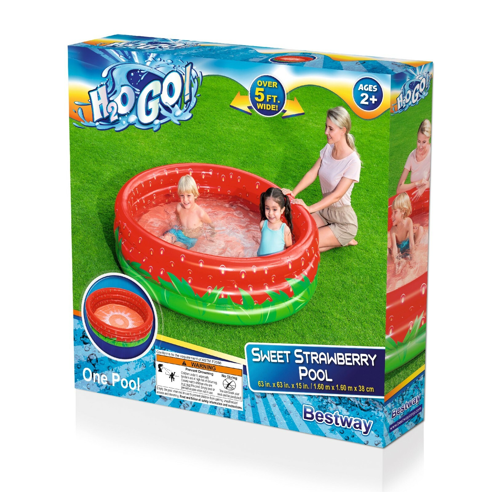 H20GO! Sweet Strawberry Pool Ages 2+ 55145E Ships Fast! | eBay