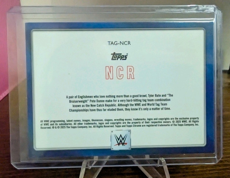 2025 Topps Chrome WWE TAG-NCR Tag Team NCR Kyler Bate / Pete Dunne | eBay