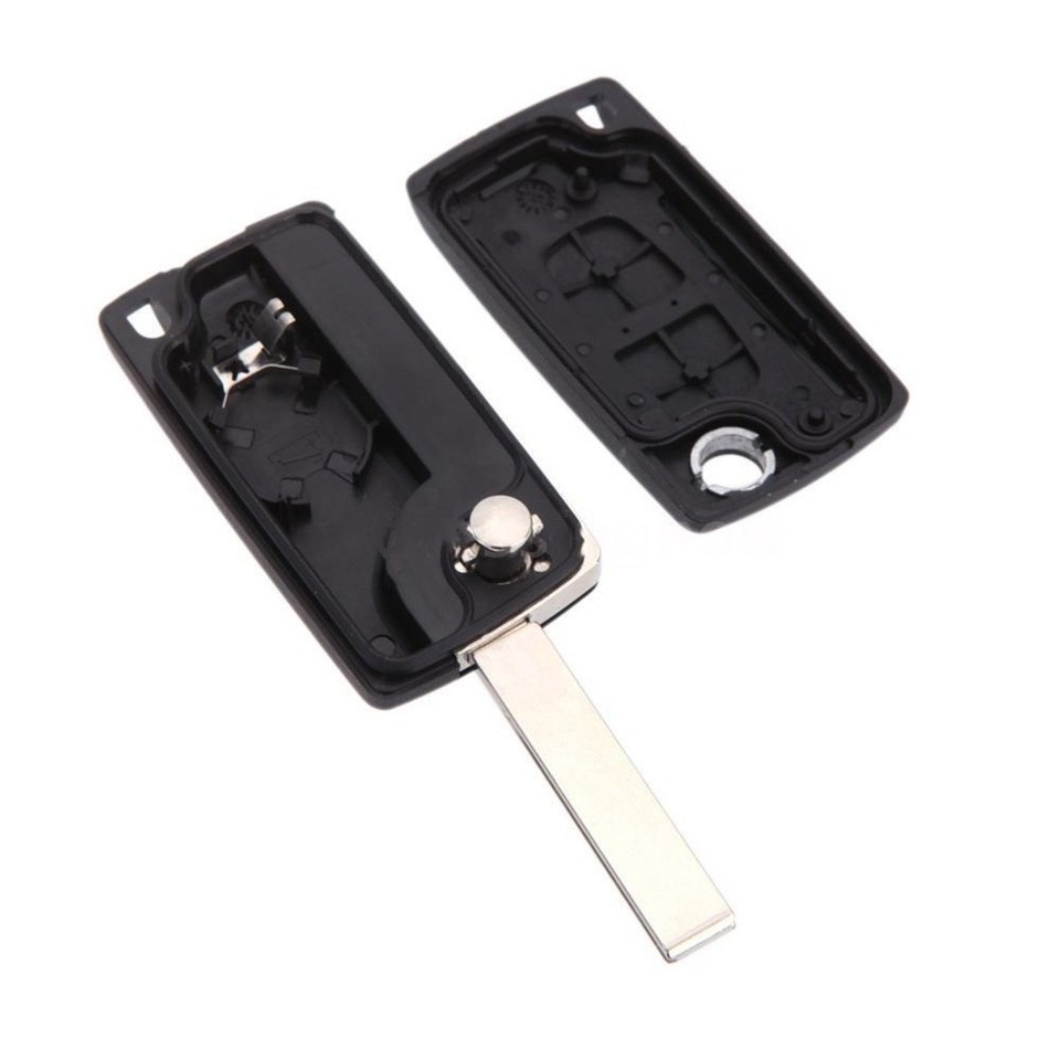 Car Key Replacement 2 Buttons Remote Entry Folding Key Shell Fob Case ...