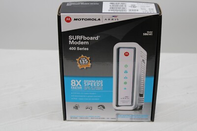 Motorola ARRIS SURFboard SB6141 Modem 400 Series Box/Manual | eBay
