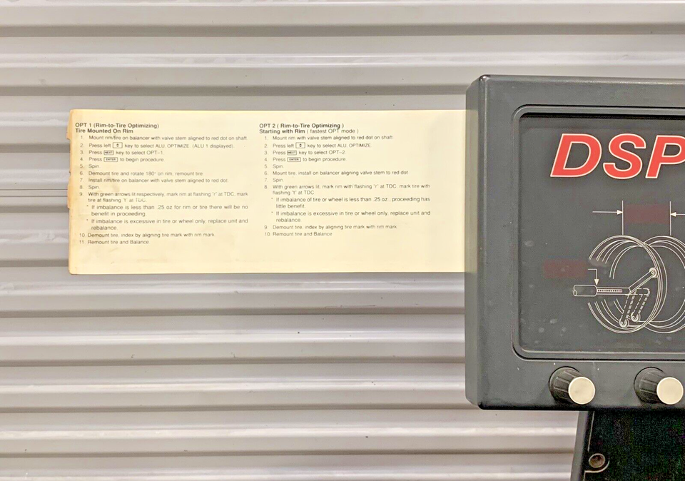 Hunter DSP 9500 W/ Split Weight DSP9502 Tire Wheel Balancer Machine ...