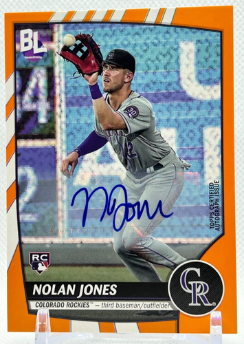 2023 Topps Big League- Nolan Jones #176 -ROOKIE 'Electric Orange ...
