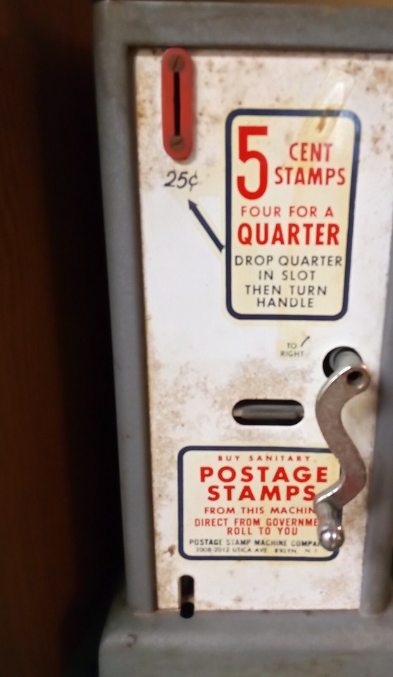 Vintage US Postage Stamp Dispenser Machine ~ With Key | eBay