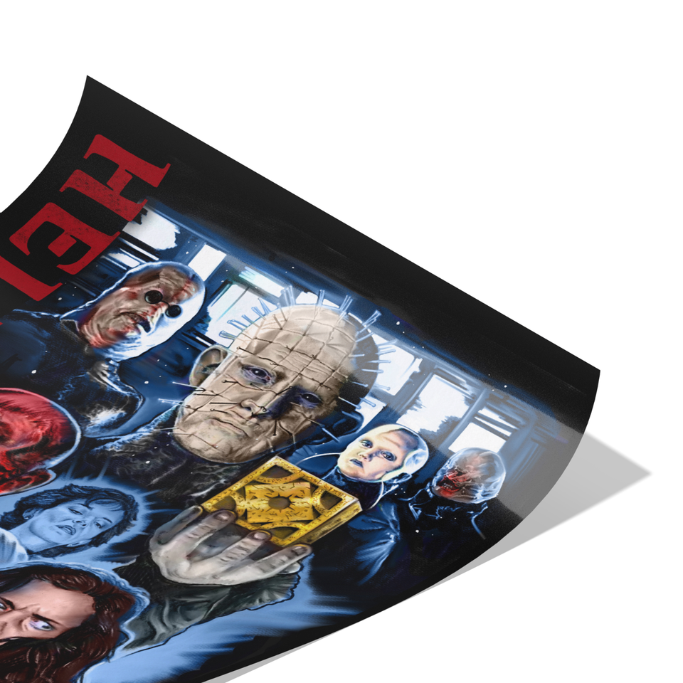 Hellraiser Clive Barker FanArt Pinhead Multiple Sizes Art-Print Poster ...