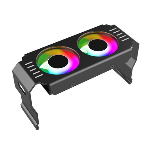 New RAM Cooler Dual 120MM Cooling Fan Support ARGB For Computer DDR 3/4 ...