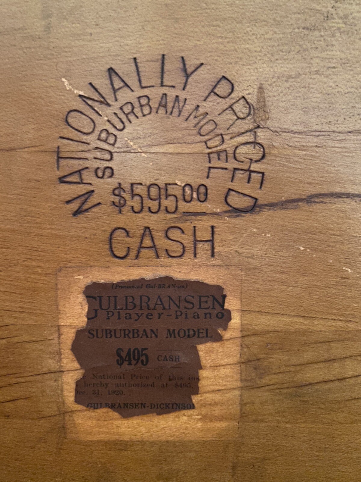 1920 Gulbransen upright player pianos for sale | eBay