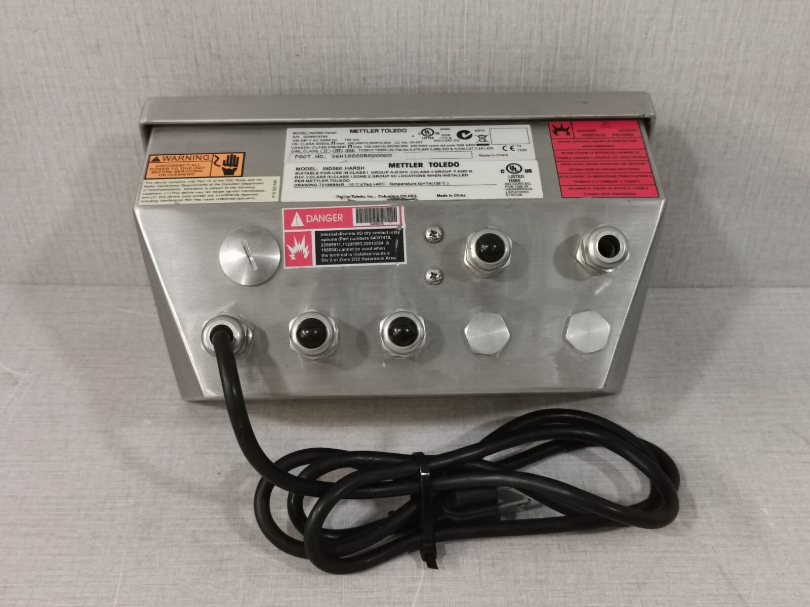 METTLER TOLEDO IND560 HARSH DIGITAL WEIGHING TERMINAL DISPLAY | eBay