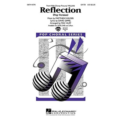 Hal Leonard Reflection (Pop Version) (from Mulan) SAB Arranged by Mac ...