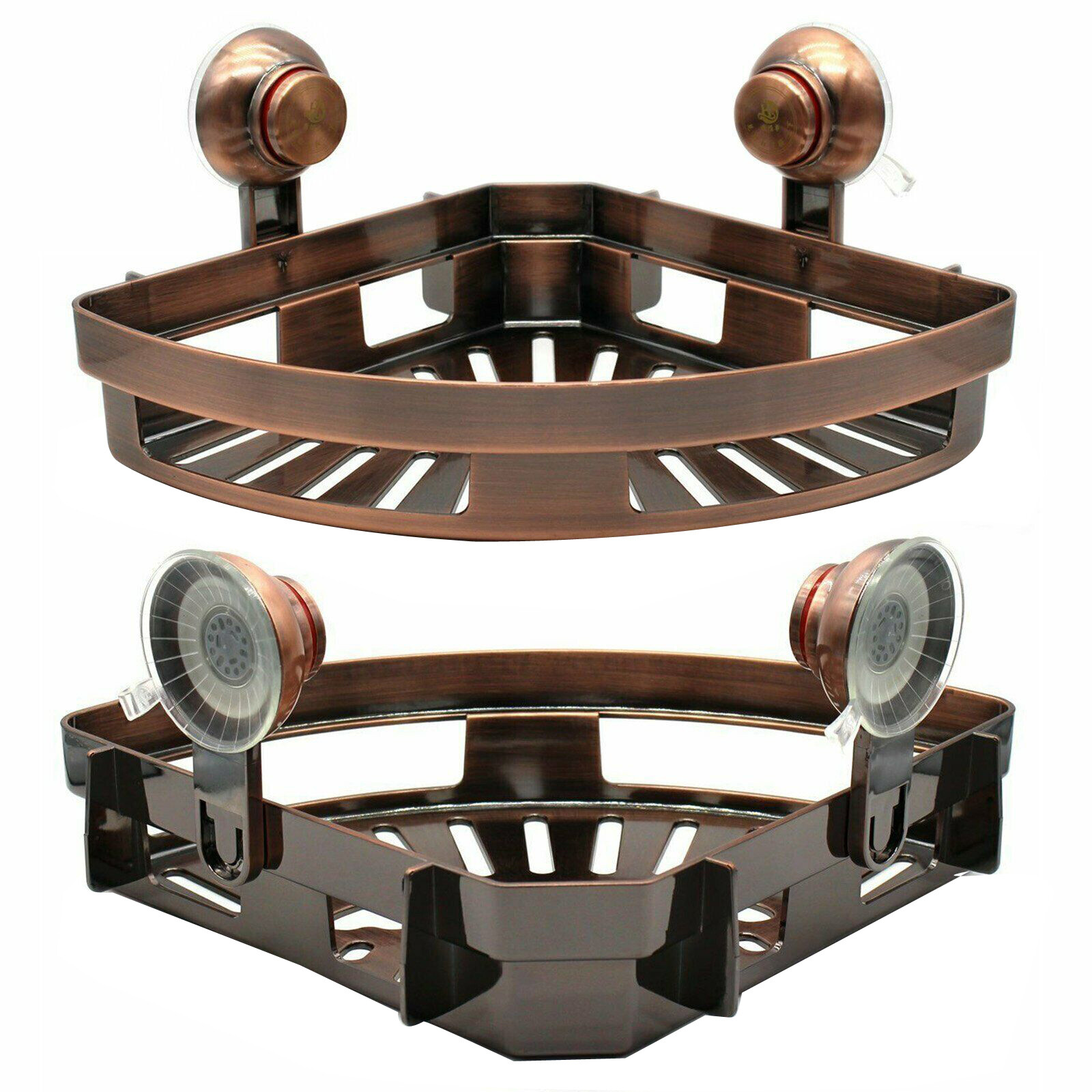 PVC Triangular Shower Shelf Bathroom Corner Bath Caddy Basket Hanger ...