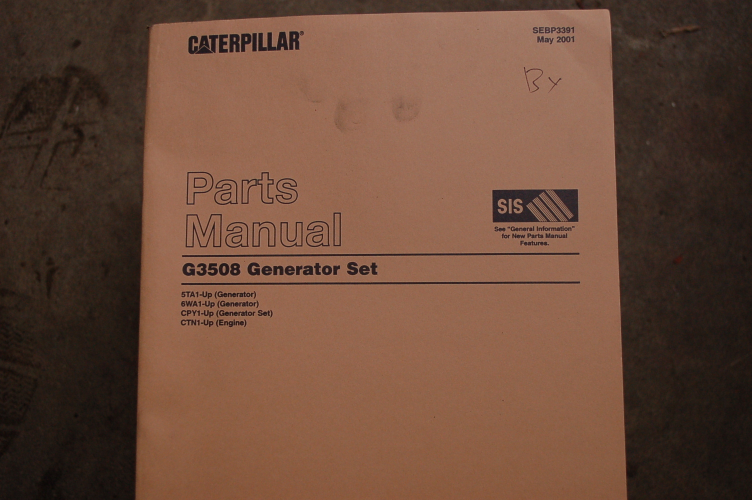 CAT Caterpillar G3508 Gen Set Generator Engine Parts manual book ...