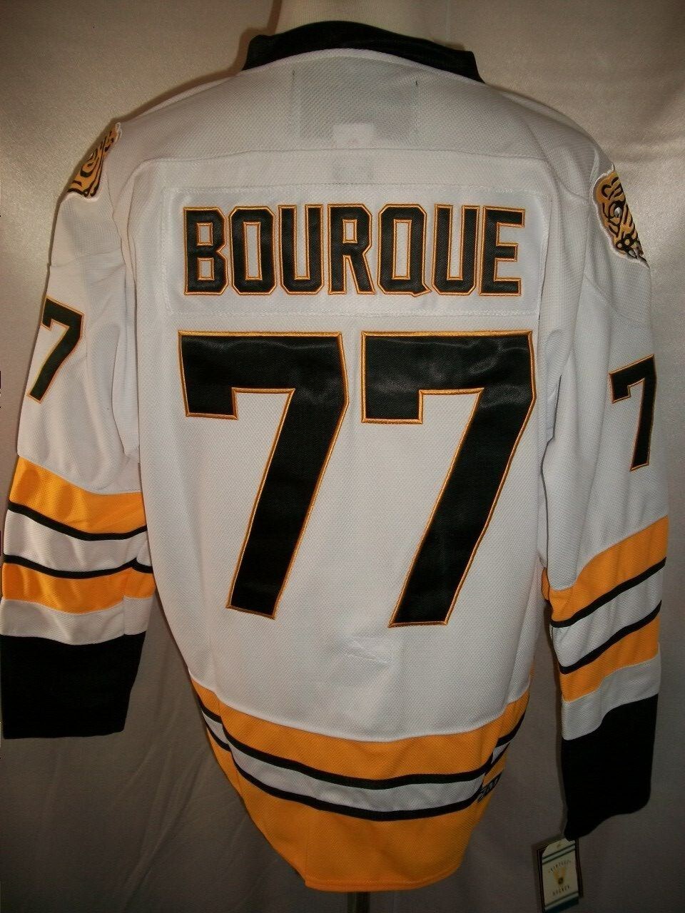 Ray Bourque Boston Bruins White & Yellow "1977-1981 Throwback" CCM NHL ...