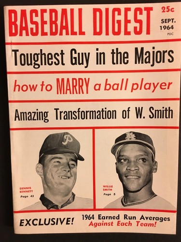 1964 Baseball Digest PHILADELPHIA Phillies DENNIS BENNETT No Label ...