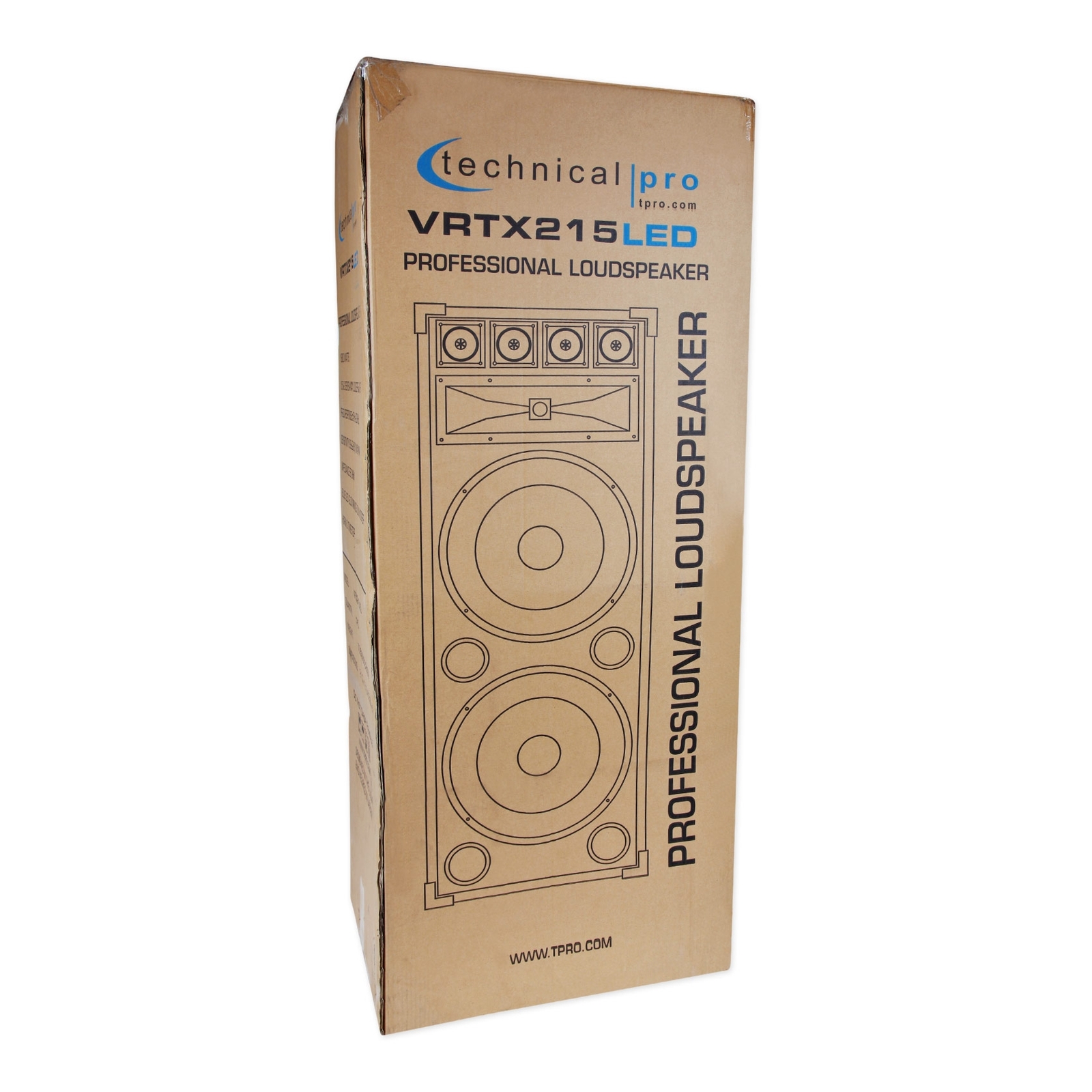 Technical Pro Dual 15" LED Karaoke Speakers+Bluetooth Amplifier+2 ...