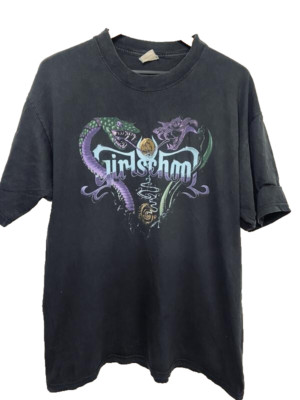 90s Vintage Girlschool Shirt Heavy Metal Band Album Cover Print Tee | eBay