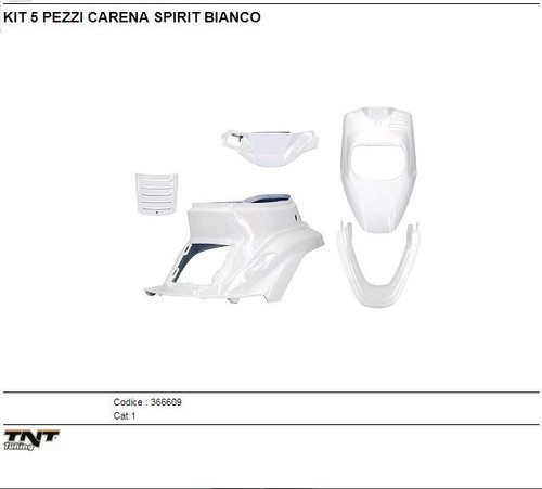 KIT 5 PEZZI CARENA MBK BOOSTER SPIRIT 50 CC COLORE BIANCO A366009 | eBay
