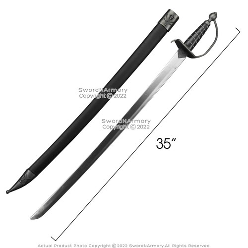 35" Classic Caribbean Pirate Cutlass Sword Bow Guard with Skull ...