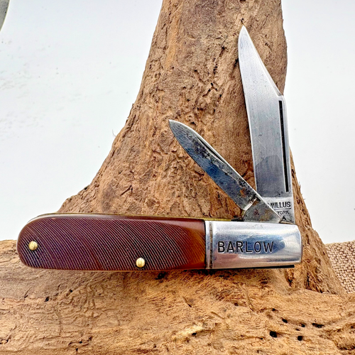 Camillus N.Y. Vtg Barlow USA 51 Folding 2 Blade Pocket Knife Sawcut Handle (164) | eBay