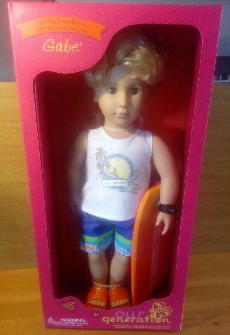 Our Generation Gabe Boy Doll with Surfboard ( 70.31197C1Z) for sale ...