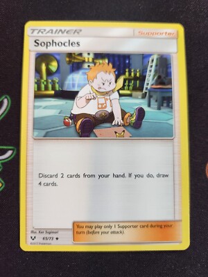 EXACT CARD PICTURED Sophocles Pokemon Sun & Moon Shining Legends 65/73 ...