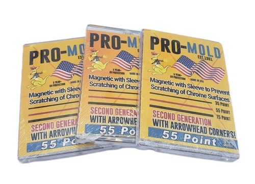 (3-Pack) Pro-Mold Magnetic with Sleeve 2ND GEN - 55pt Sleeved Size Card ...