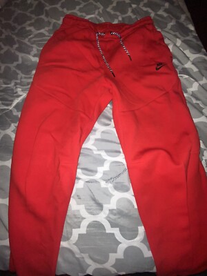 Nike Men's Sportswear Tech Fleece Joggers University Red/Black CU4495 ...