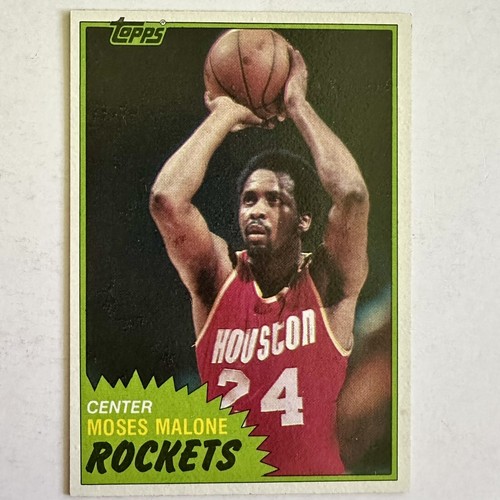 1981-82 TOPPS HOF/3x NBA MVP Moses Malone/Houston Rockets/Card#14 ...
