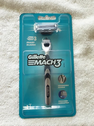 Gillette Mach3 Razor Handle + 1 Mach3 Turbo/Sensitive Cartridge | eBay