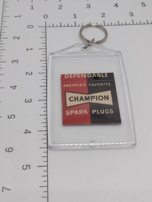 Repurposed Vtg Matchbook Cover Champion Spark Plugs Keychain | eBay