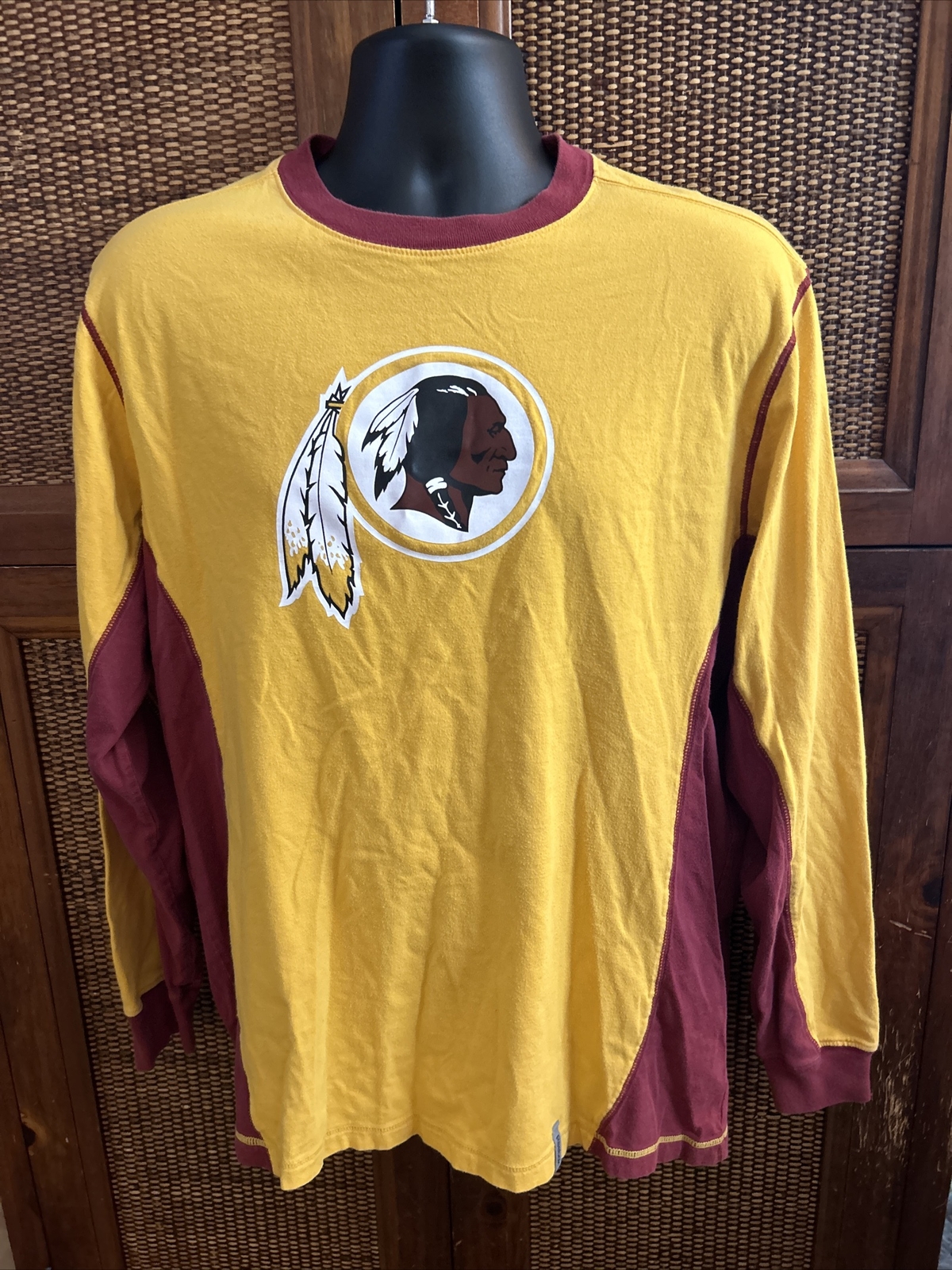 NFL Washington Redskins Team Apparal Long Sleeve Mens M Vintage Style ...