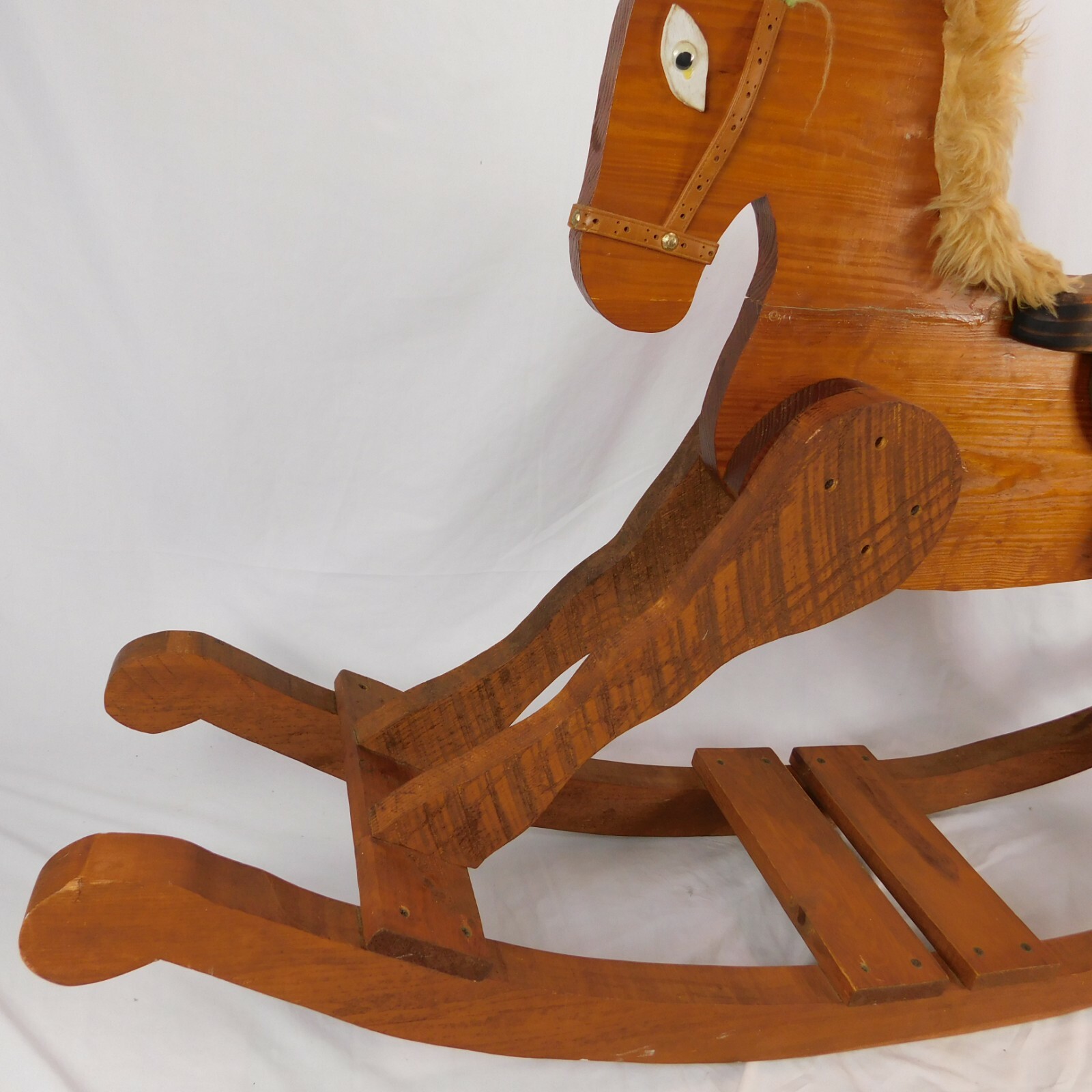 Wooden Rocking Horse Large 32" Tall 50" Long 11 1/2" Wide | eBay