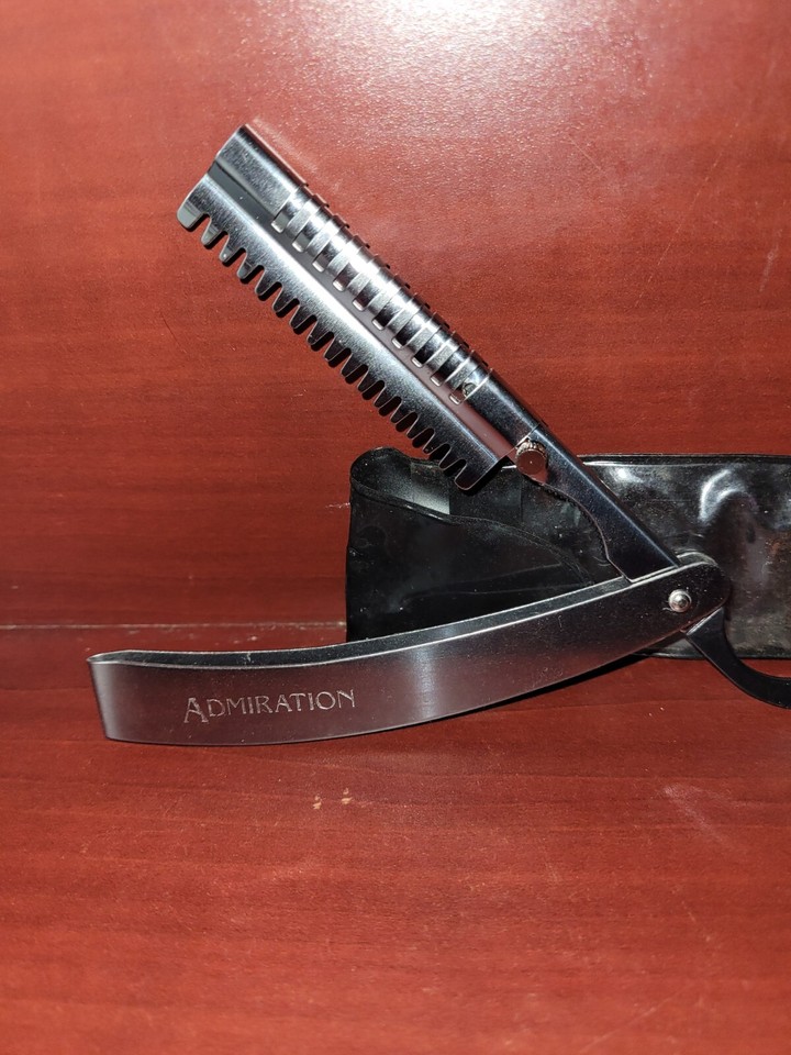 Vintage ADMIRATION Straight Razor Blade Stainless Japan Beard Haircut ...