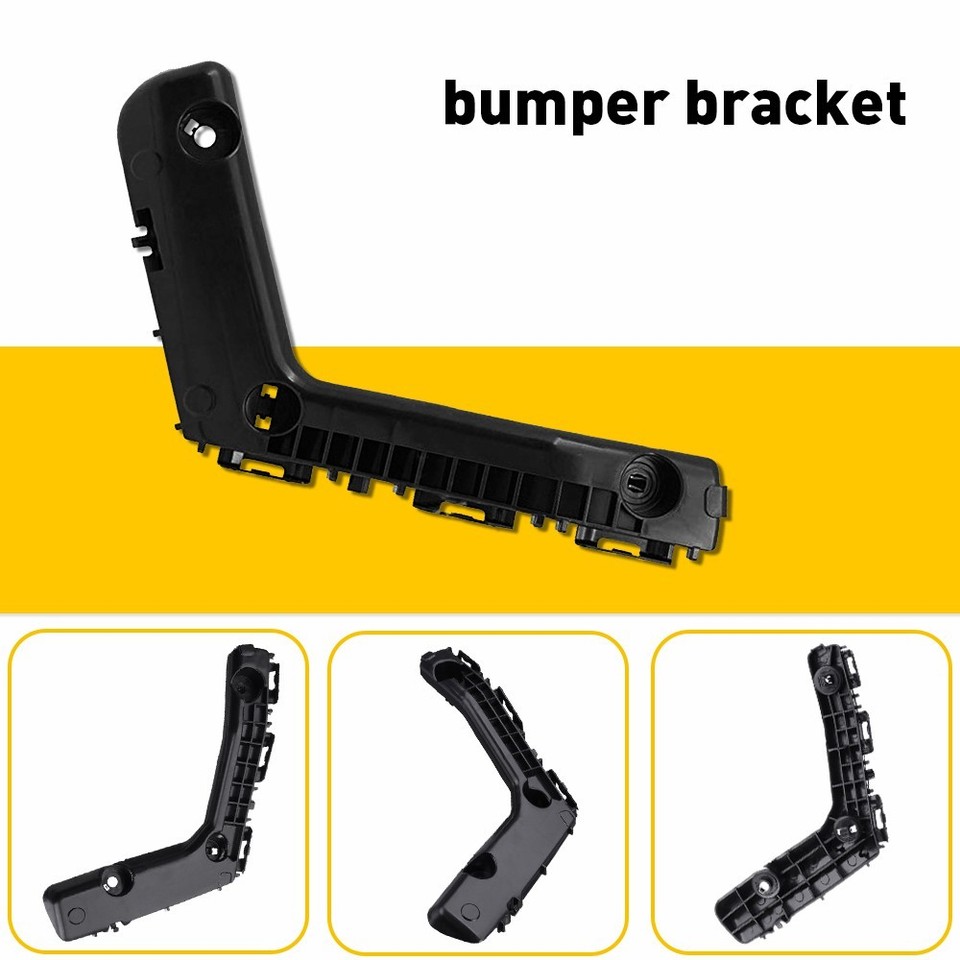 Black Bumper Front & Brackets Driver Side Passenger For 2014-2016 ...