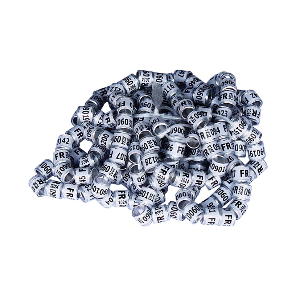 50Pcs Pigeon Identification Rings Bird Leg Bands Foot Poultry | eBay