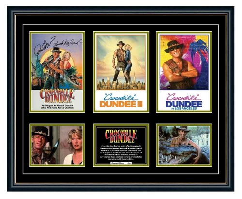 Crocodile Dundee Trilogy Paul Hogan & Linda Kozlowski Signed LE Frame ...