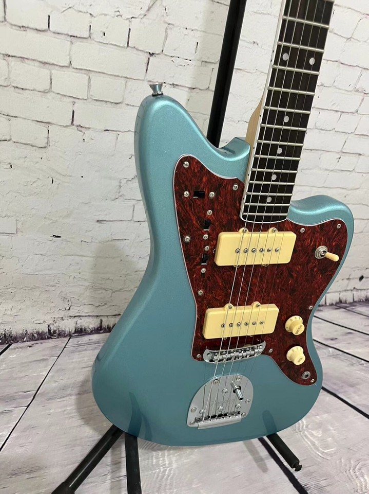 Factory customization electric guitar Jazzmaster Metal Blue color hot ...