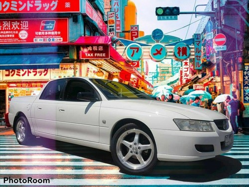 18" FA WS-5 Walky Wheels Black Machined Suit Commodore VZ VY VL 18x8 5/ ...