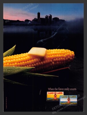 Land O Lakes Corn on the Cob Farm 1980s Print Advertisement Ad 1986 | eBay