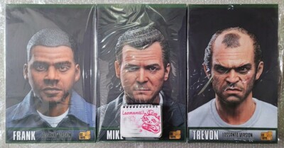 CCTOYS 1/6 Grand Theft Auto V - Frank, Mike, and Trevon Action Figures ...