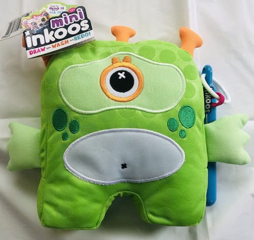 Mini Inkoos Green One Eyed Monster Draw Wash Redo | eBay