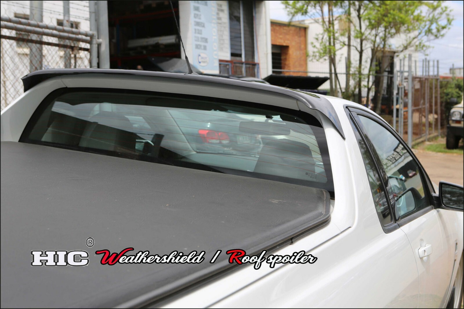HIC Holden Commodore VE VF Ute Rear Window Roof Visor Spoiler Wing SS ...