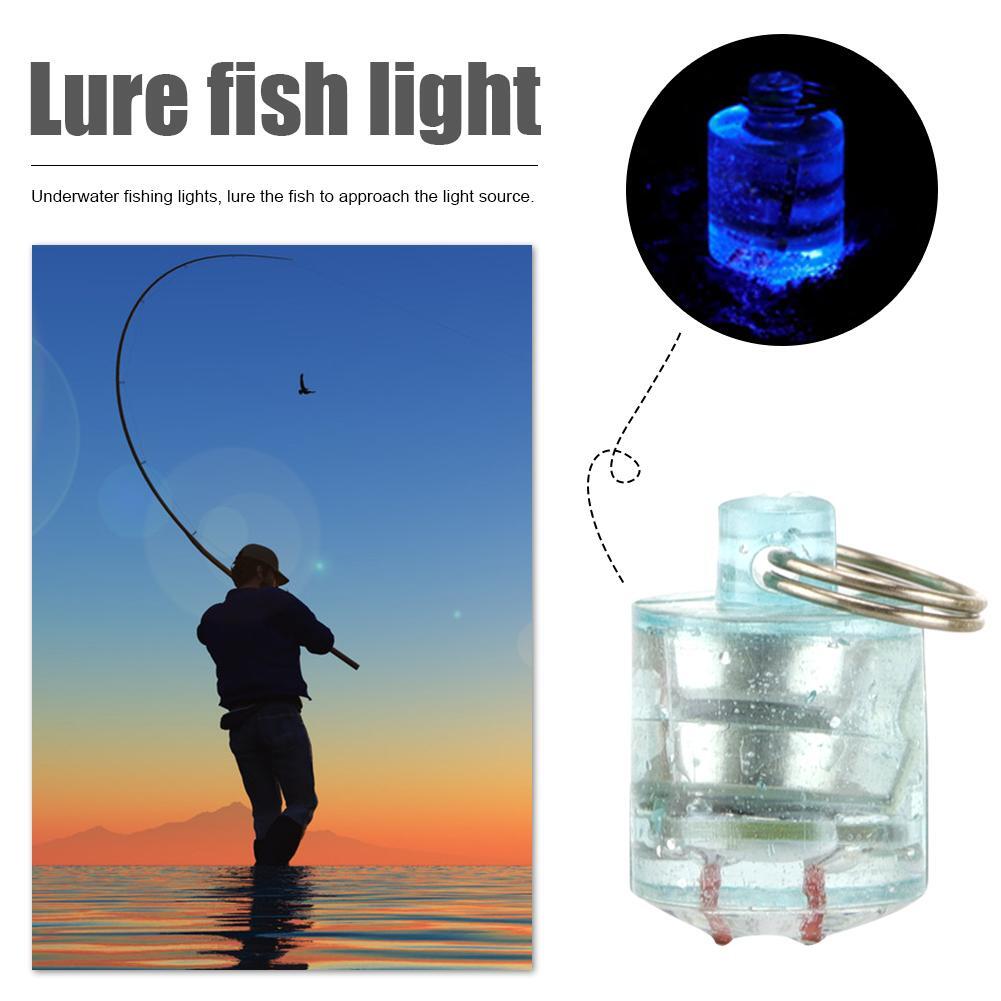 Mini LED Fishing Lure Light Water Triggered Underwater Bait Lamp (Blue ...