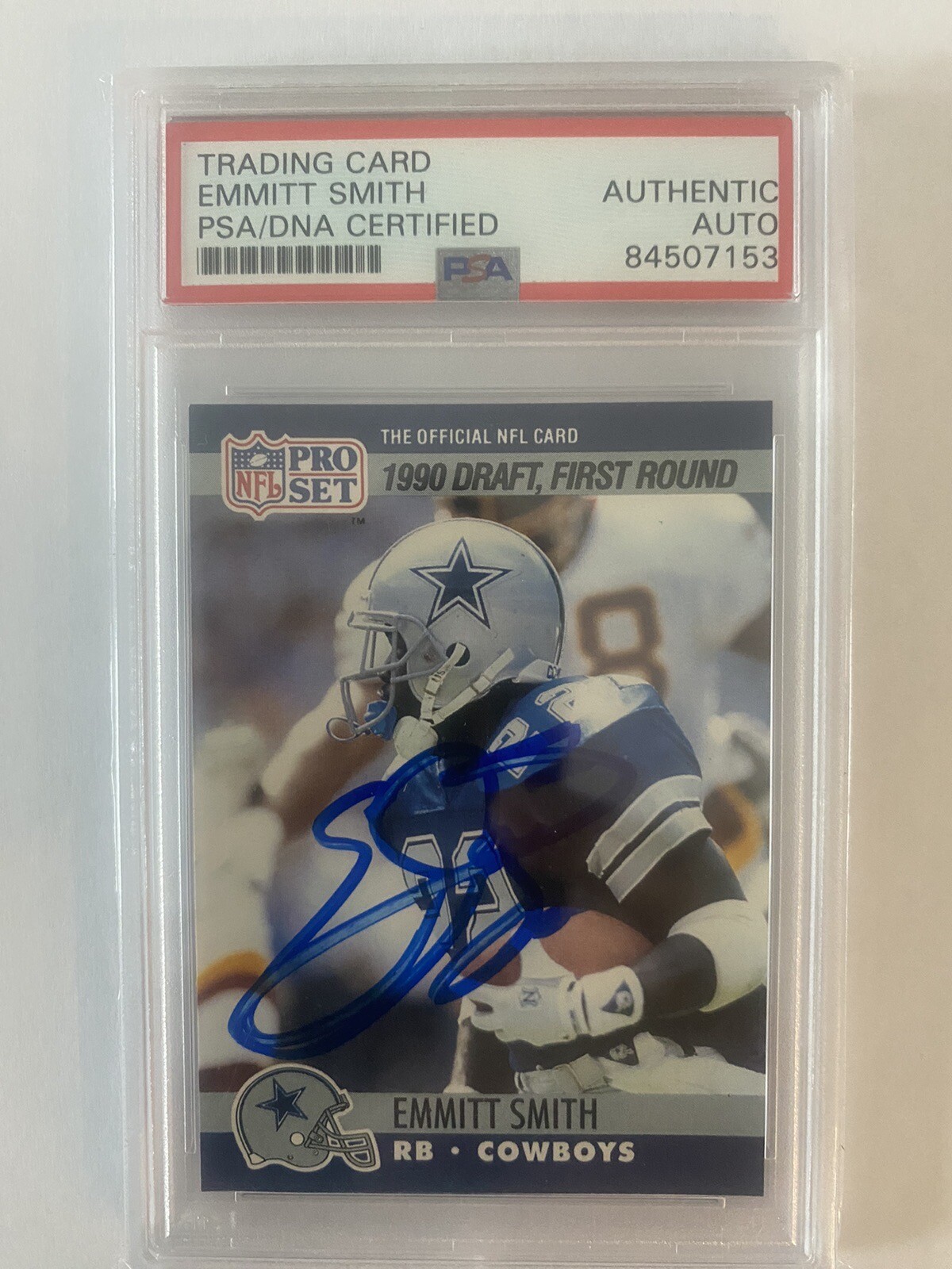 1990 Pro Set #685 HOF EMMITT SMITH Rookie Autograph Card PSA/DNA | eBay