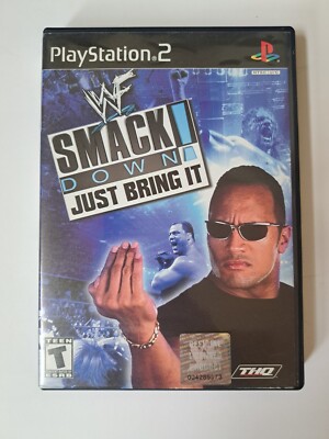 WWF SmackDown: Just Bring It (Sony PlayStation 2) PS2 NO MANUAL Black ...
