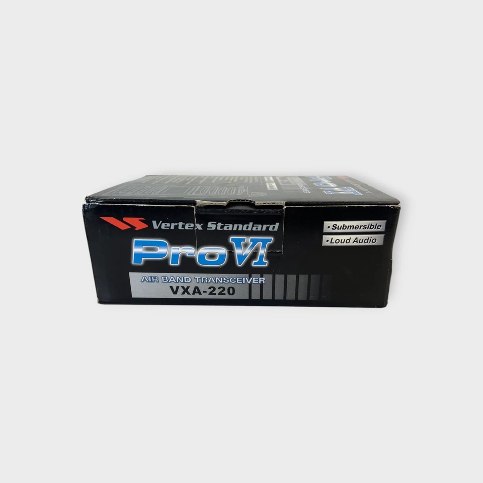 Vertex Standard Pro VI Air Band Radio Pilot Transceiver VXA-220 OPEN ...