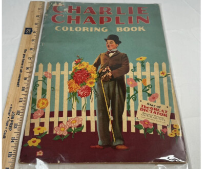 Vintage Oversized Charlie Chaplin Coloring Book | eBay