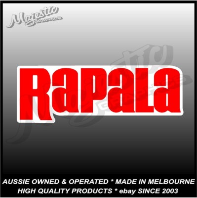 RAPALA - 210mm x 72mm - DECAL / STICKER | eBay Australia