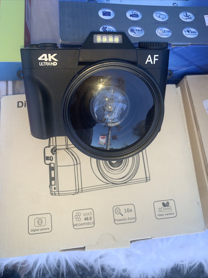 4K Digital Vlogging Camera for YouTube 4k Camcorder HD 1080P 48MP Video ...