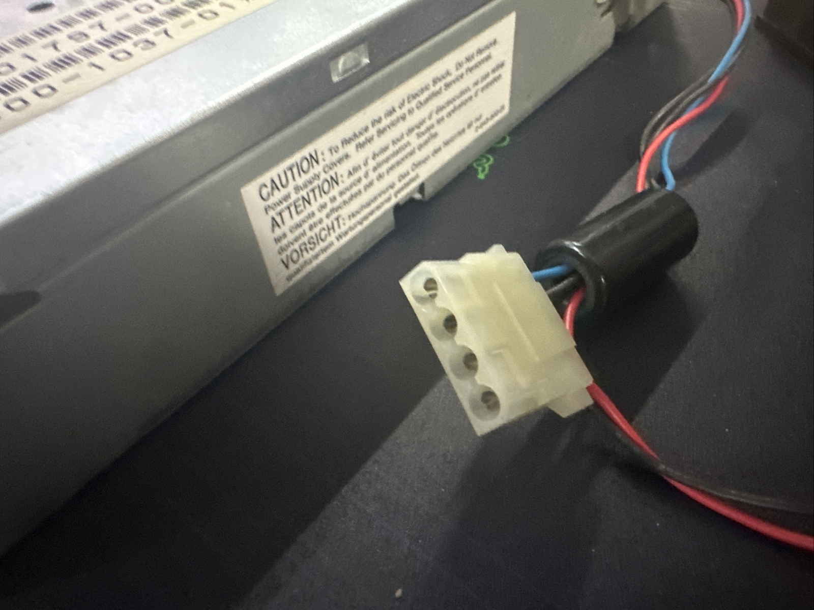 SUN microsystems CR-86 Power Supply PN: 300-1037-01, Incl. Fan & Pwr Sw ...